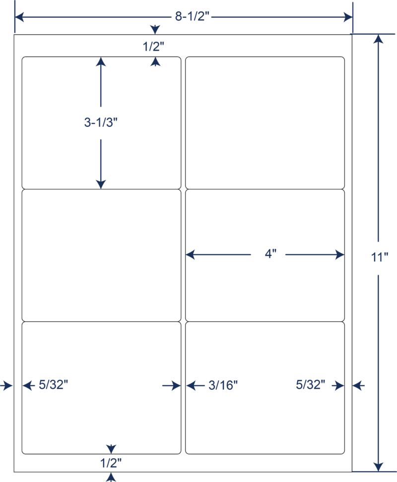 4" x 3-1/3" Laser/Inkjet Shipping Labels (1,000 Sheets) - Continental ...
